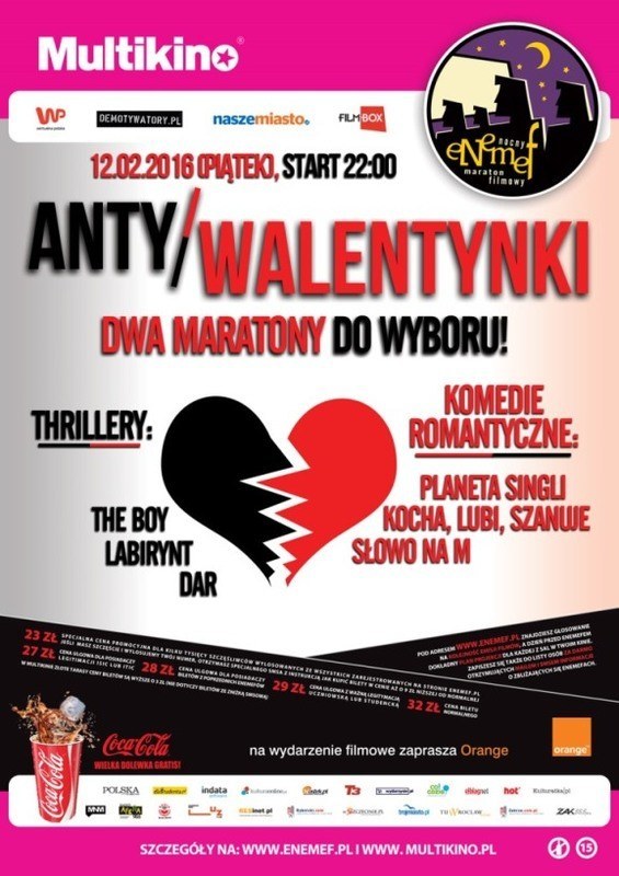 ENEMEF: Antywalentynki w Multikinie ENEMEF: Antywalentynki w Multikinie