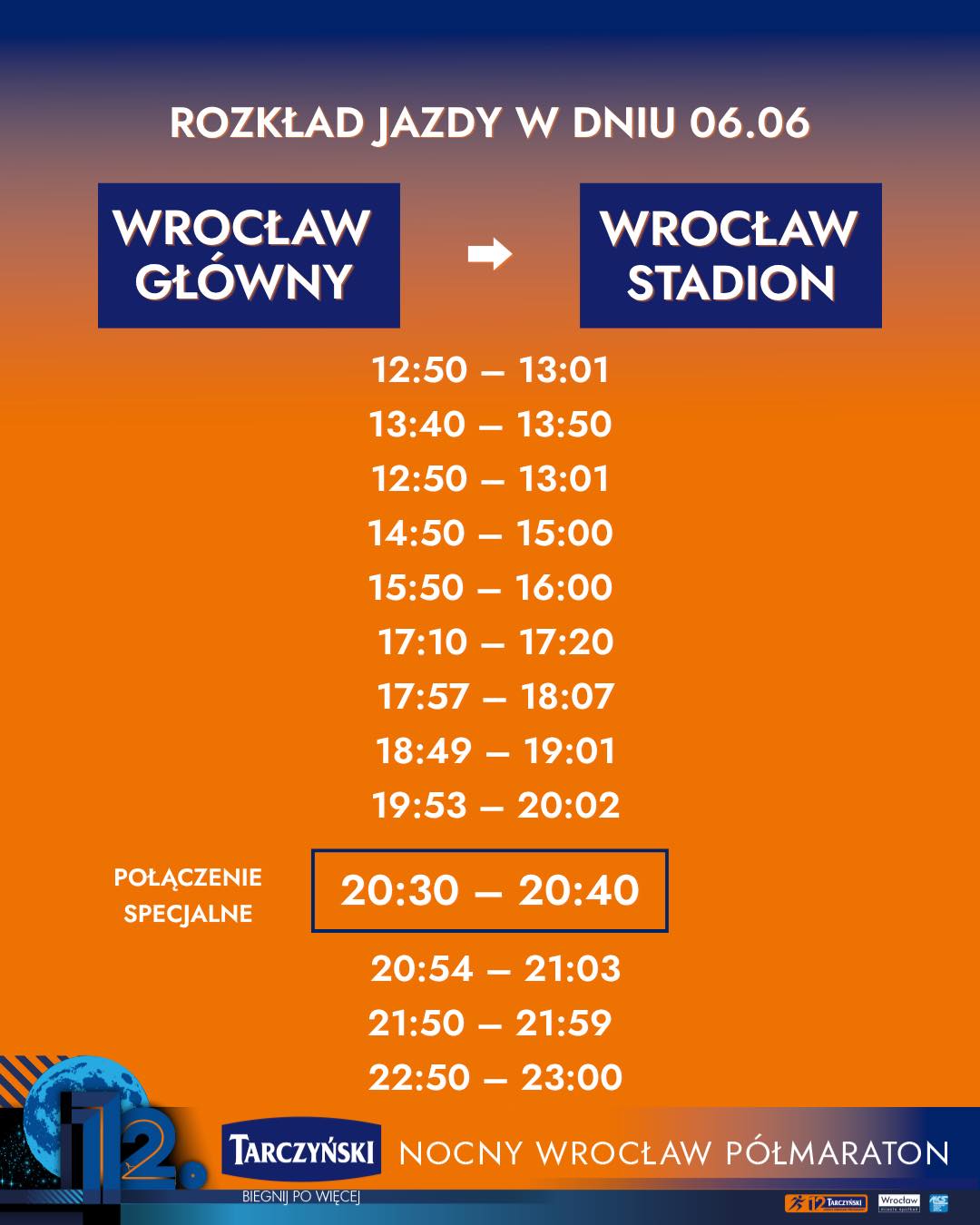 12. Tarczyński Nocny Wrocław Półmaraton. Utrudnienia w ruchu, dodatkowa ...