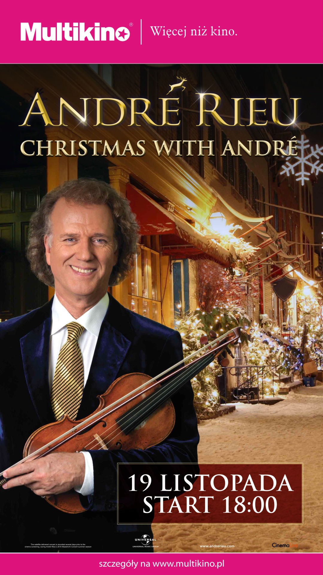 Bilety na koncert Andre Rieu do Multikina