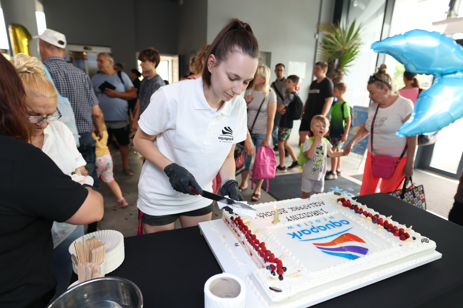 Pierwszy rok Aquaparku Brochów! Był tort, mnóstwo gości i atrakcje