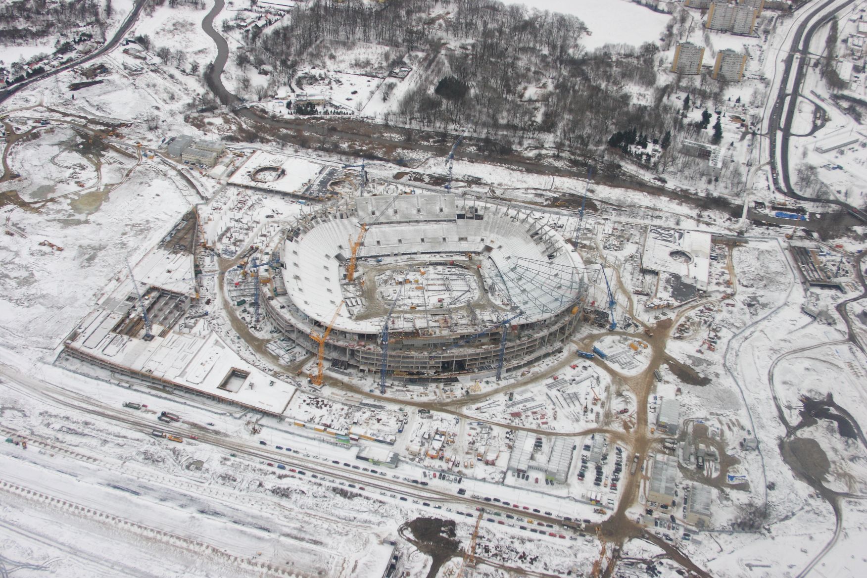 Budowa stadionu Tarczyński Arena na wrocławskich Pilczycach [ARCHIWALNE ...