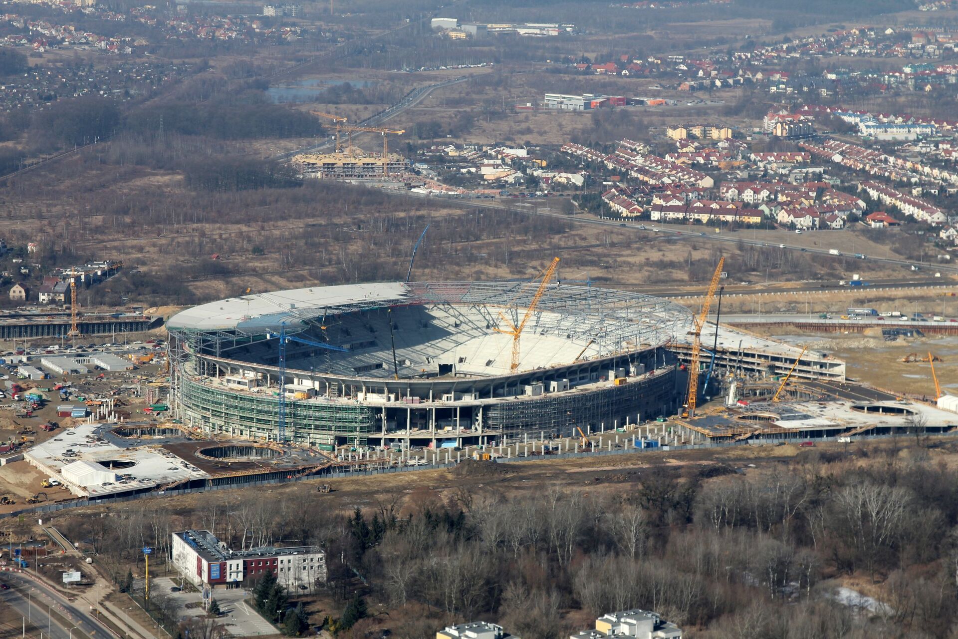 Budowa stadionu Tarczyński Arena na wrocławskich Pilczycach [ARCHIWALNE ...
