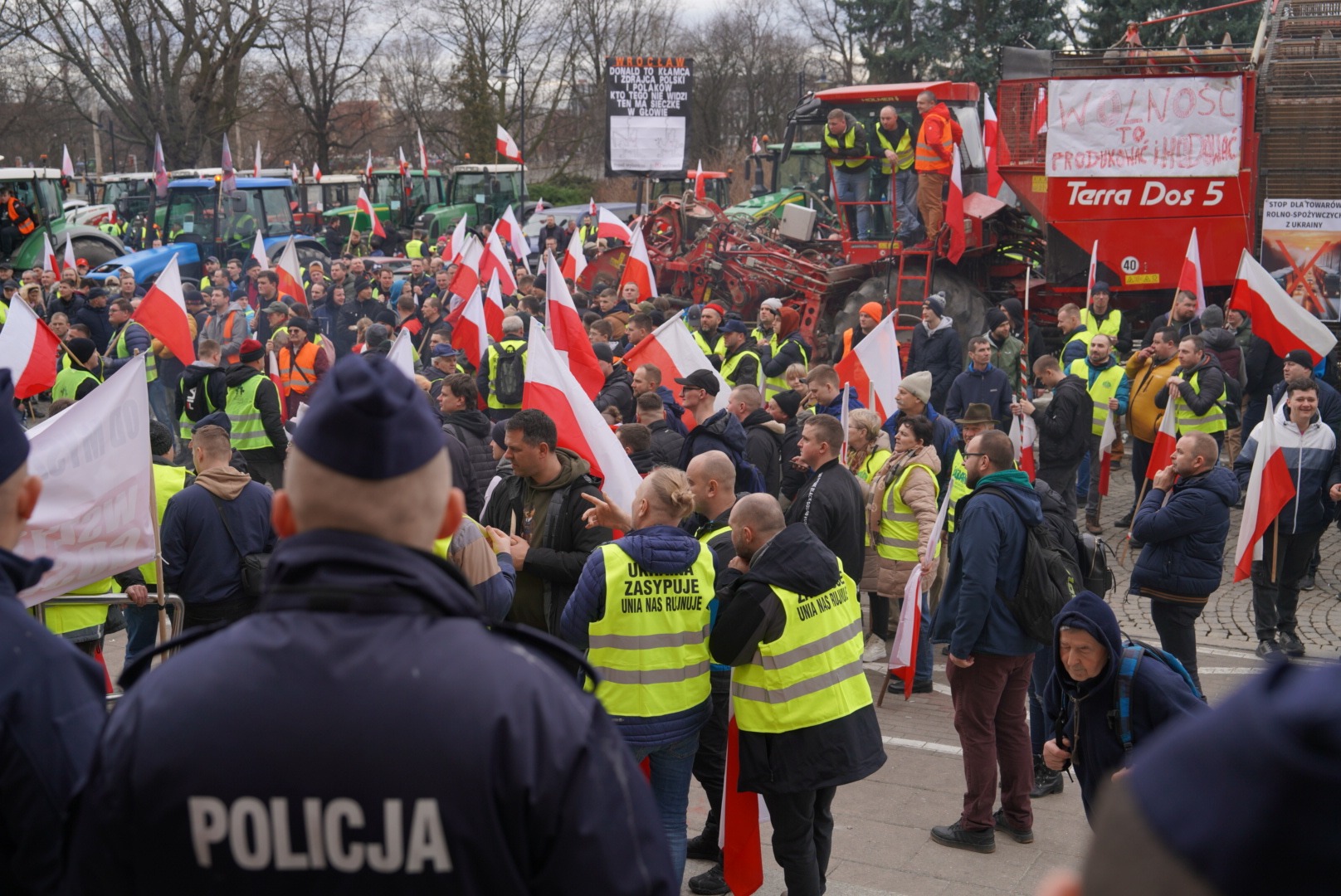 Strajk rolników: blokady dróg i utrudnienia we Wrocławiu 15 lutego ...