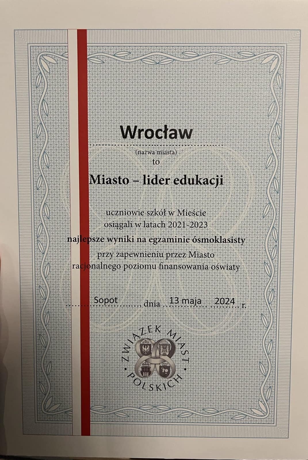 Wrocław otrzymał nagrodę Lidera Edukacji