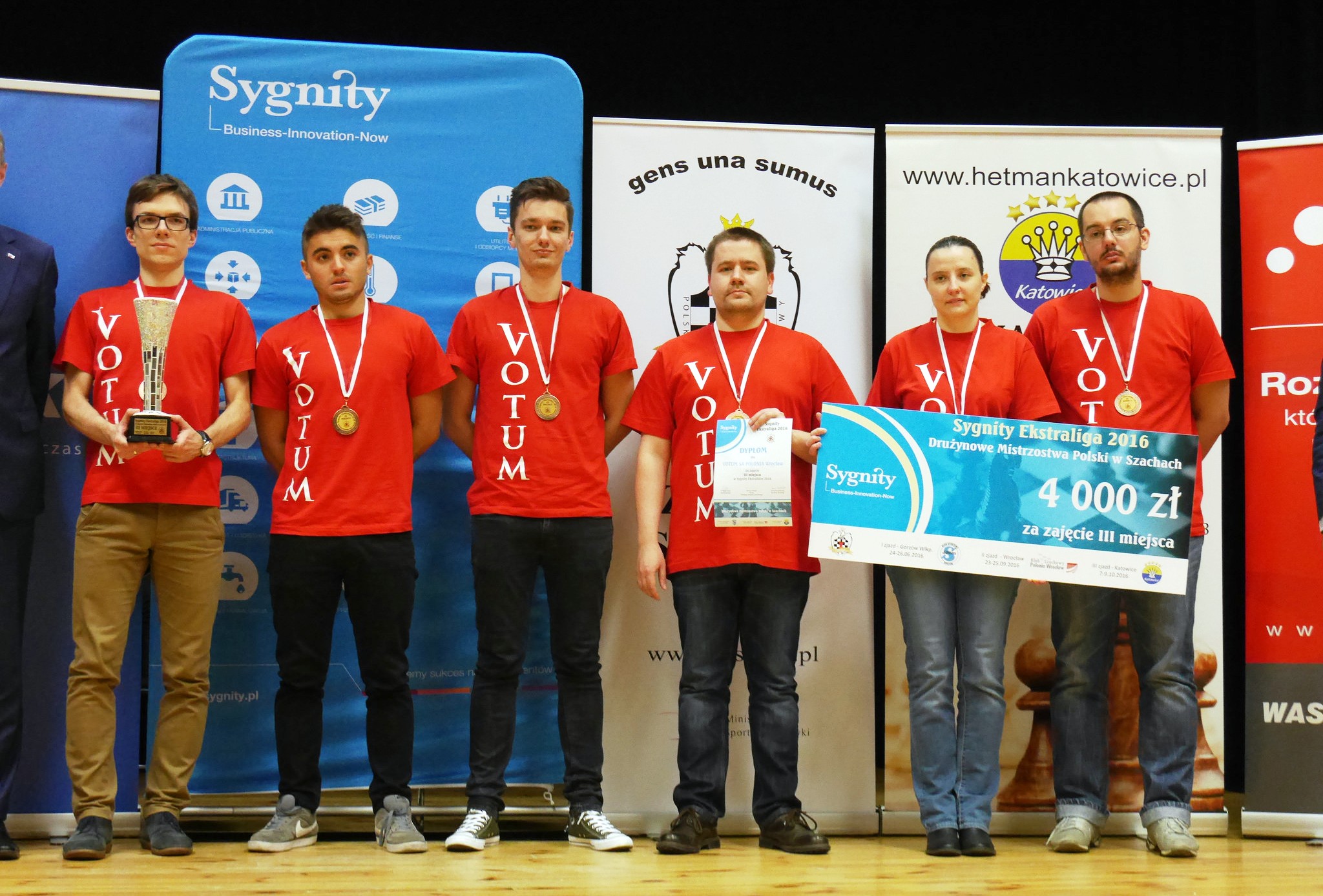 Sygnity Ekstraliga Szachowa: VOTUM SA Polonia z brązowym medalem