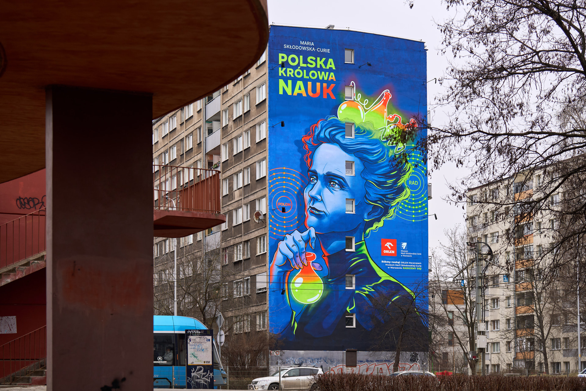Nowy mural we Wrocławiu – Maria Skłodowska-Curie | ZDJĘCIA
