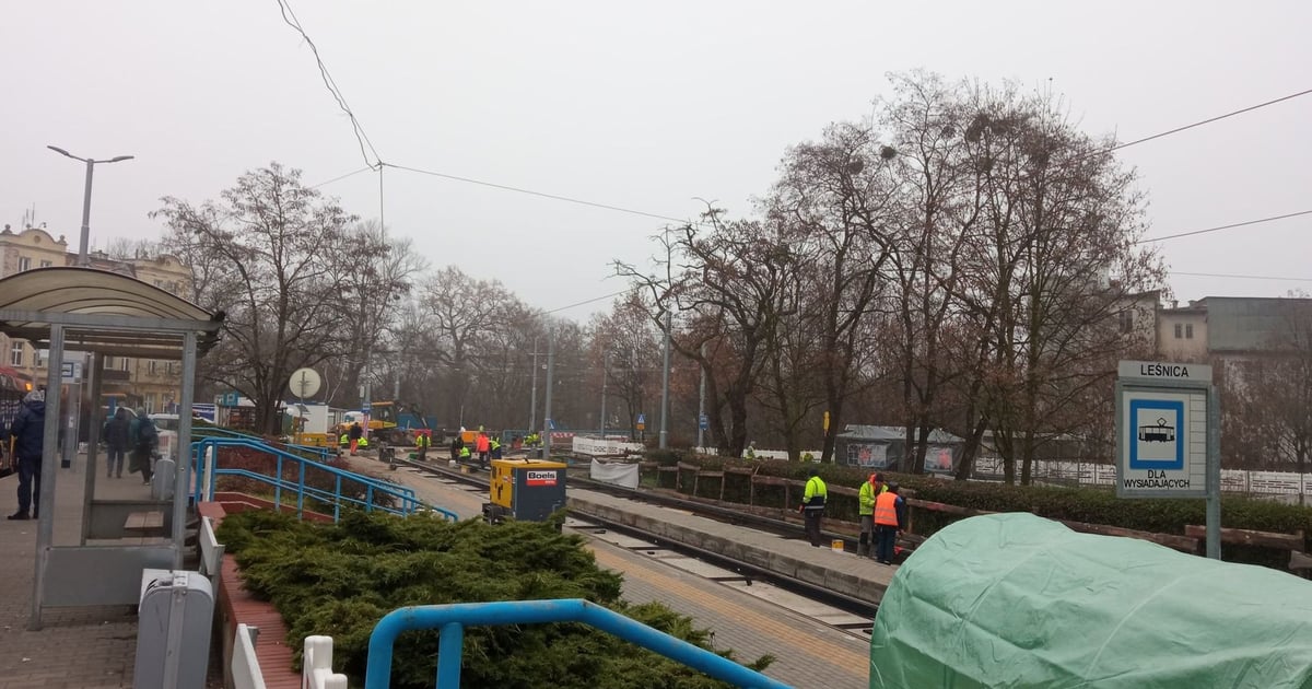 Kończy się remont torowiska na pętli w Leśnicy. 5 grudnia tramwaje wró... Zdjęcie 9/11