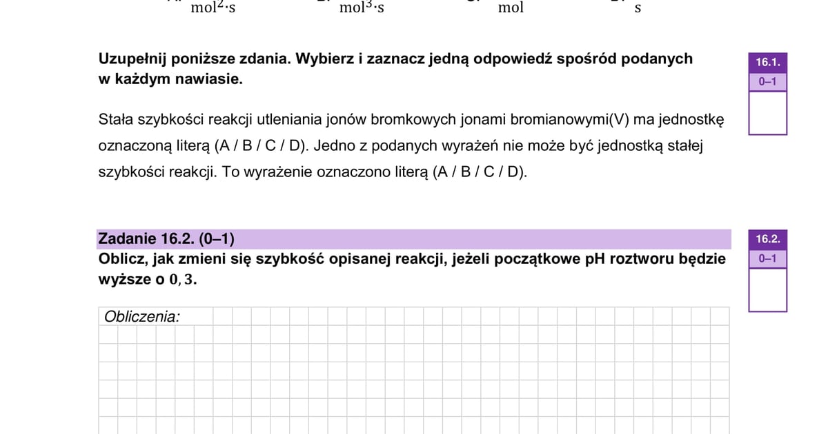 Dziś matura próbna 2023 z chemii, poziom rozszerzony. Zobacz arkusze [... Zdjęcie 15/33