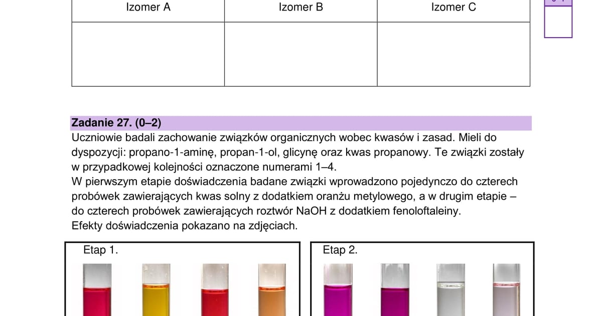 Dziś matura próbna 2023 z chemii, poziom rozszerzony. Zobacz arkusze [... Zdjęcie 23/33