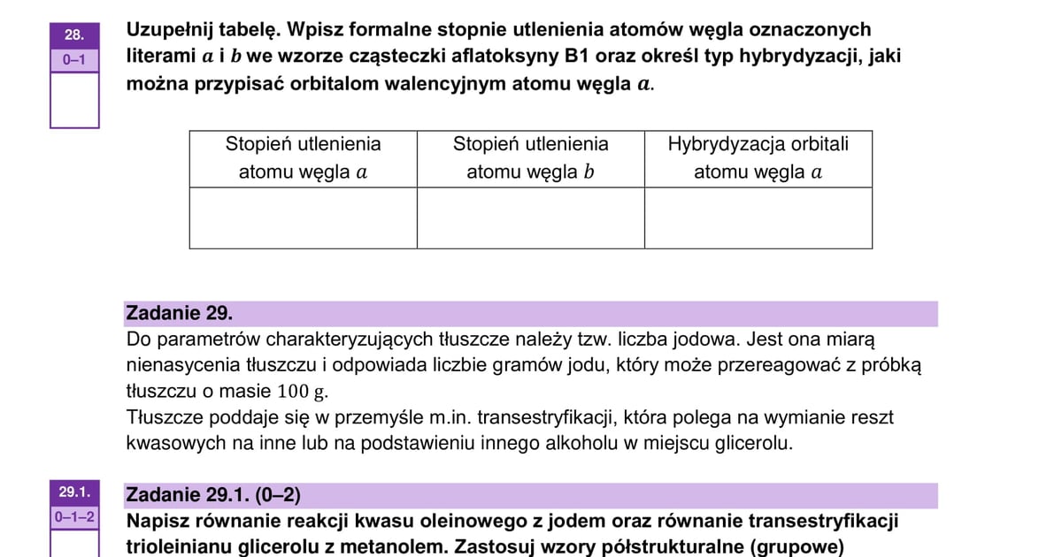 Dziś matura próbna 2023 z chemii, poziom rozszerzony. Zobacz arkusze [... Zdjęcie 24/33