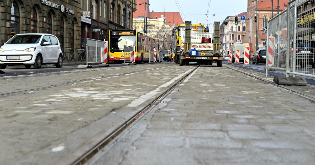 Remont torowiska w ul. Świdnickiej