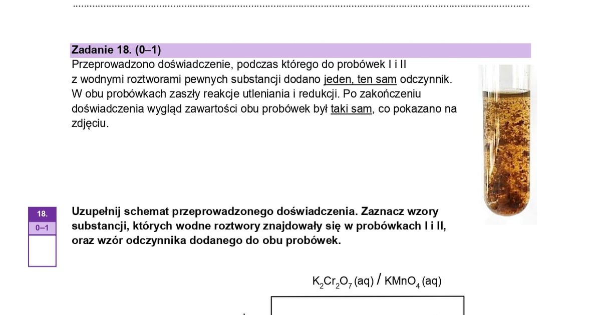 Matura 2023. Dziś egzamin z chemii na poziomie rozszerzonym [ARKUSZE]... Zdjęcie 18/59