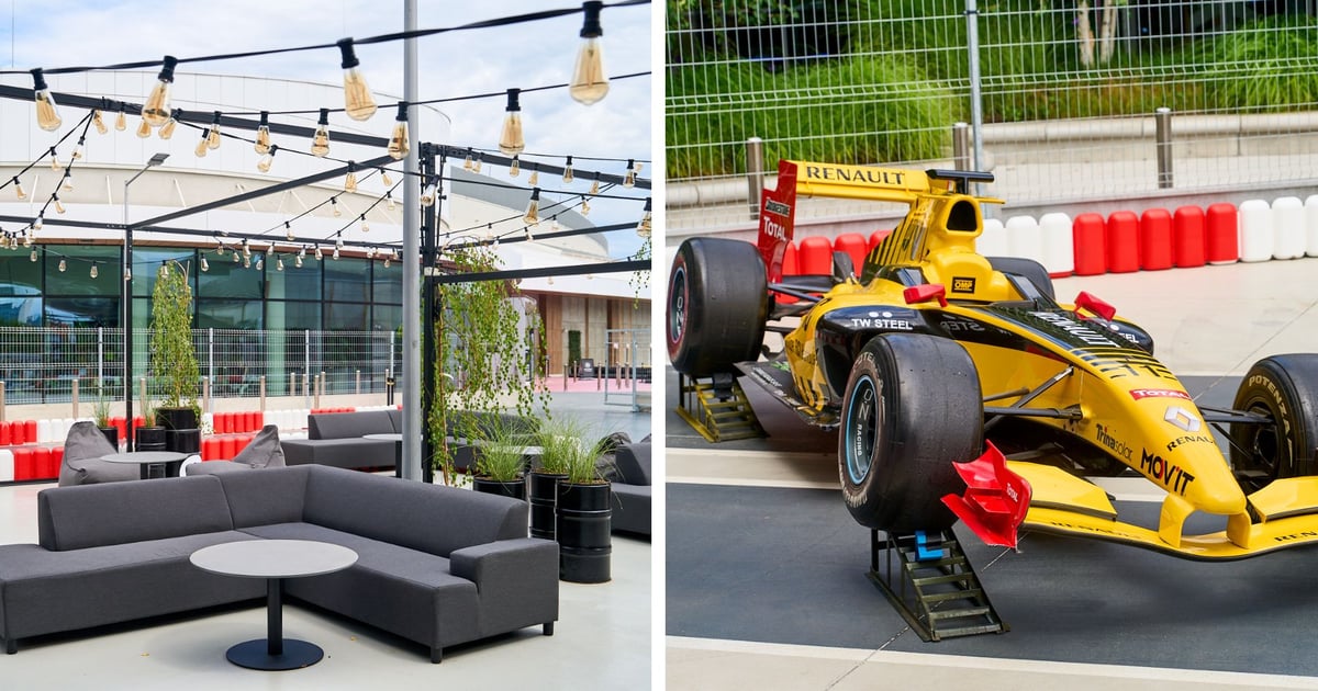 Pitlane Summer Bar na dachu Wroclavii