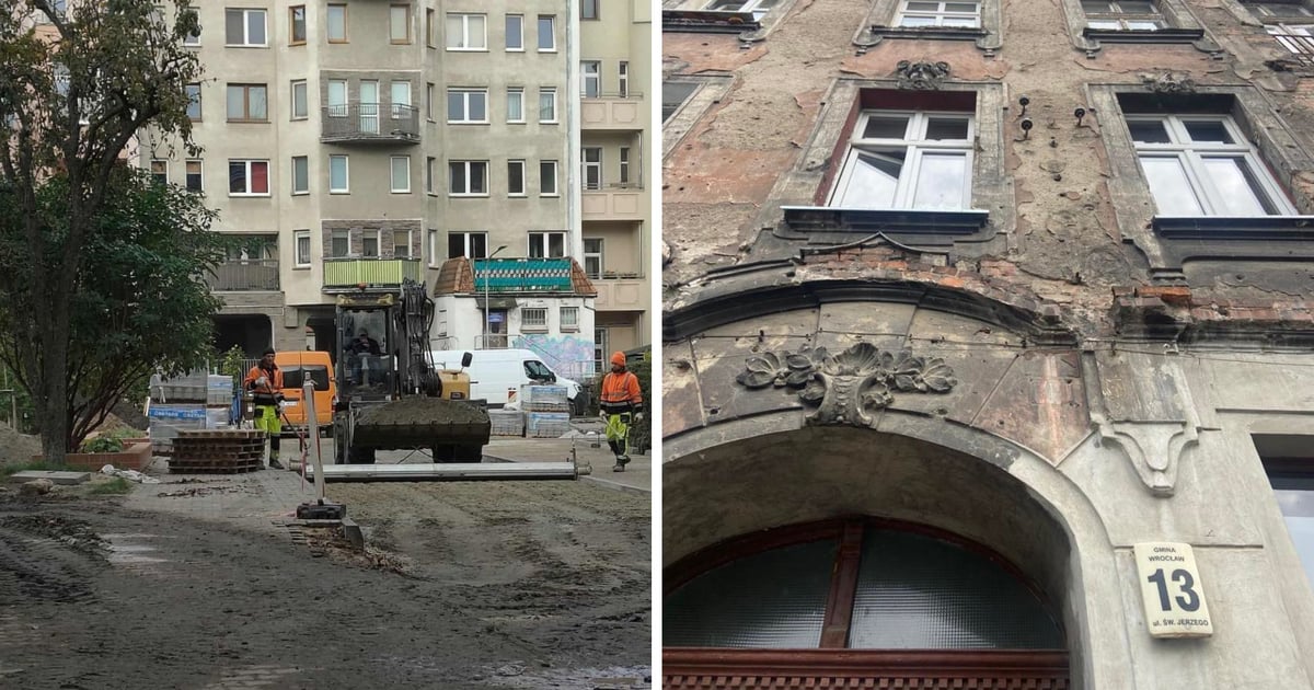Remont podwórka na Hubach blisko finału. Ruszyła też renowacja kamienic