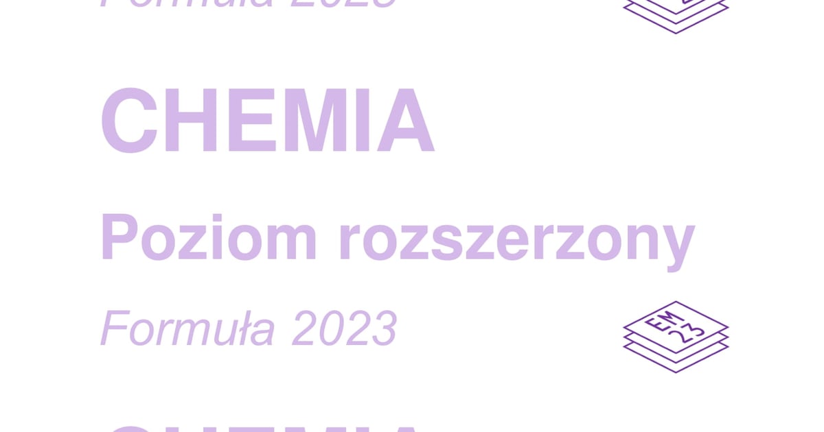 Dziś matura próbna 2023 z chemii, poziom rozszerzony. Zobacz arkusze [... Zdjęcie 32/33
