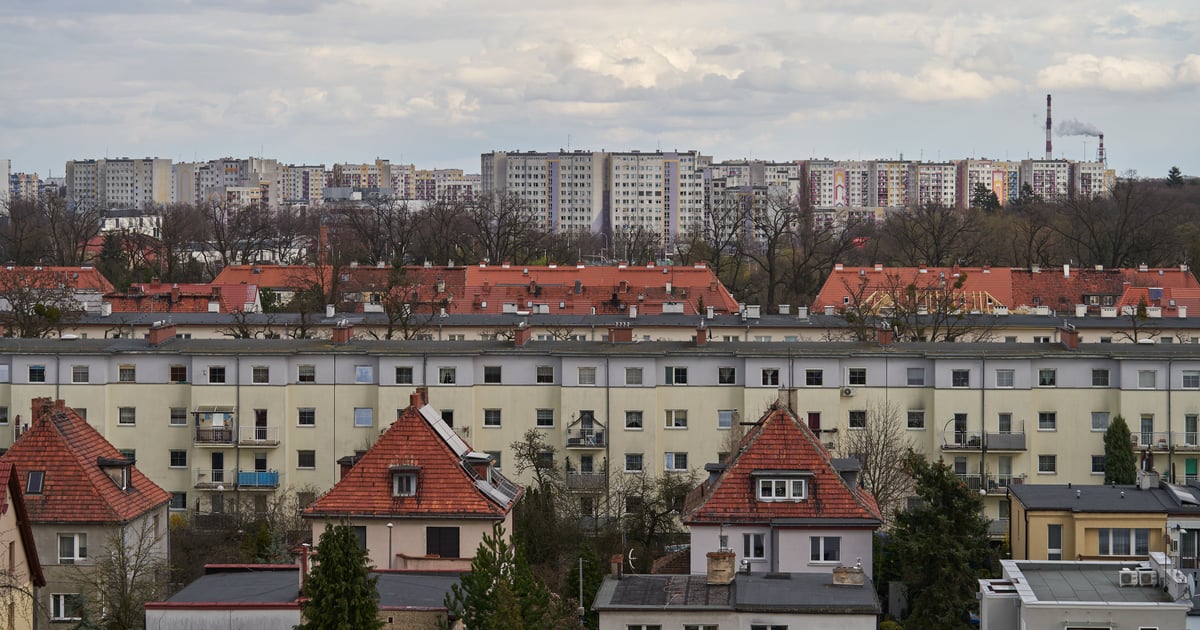 Pilczyce z lotu ptaka. Zobacz, jak wygląda to osiedle z 10. piętra wie ...