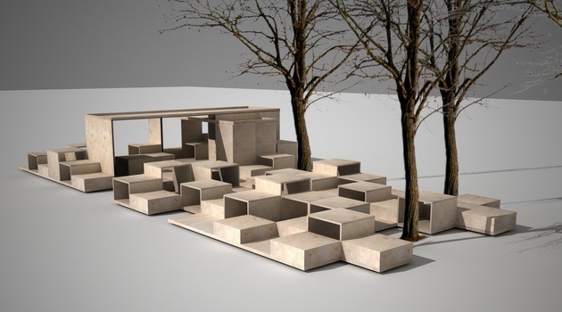 Architecture Museum: Baza! open-air installation