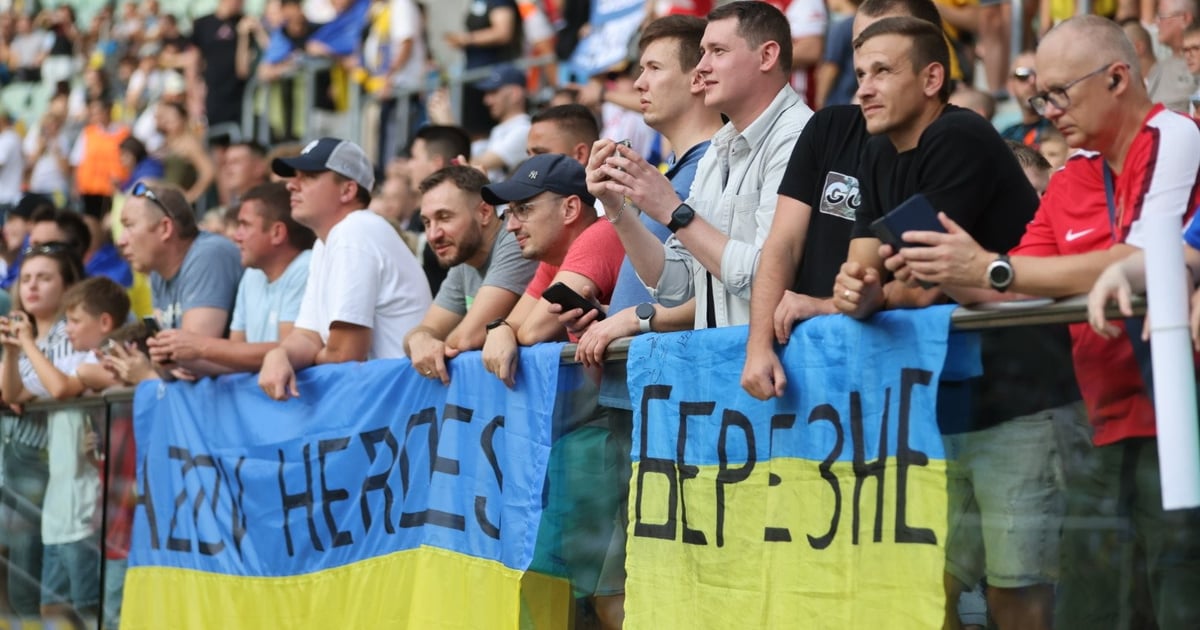 Ukraine - France match in World Cup qualifiers at Tarczyński Arena in ...
