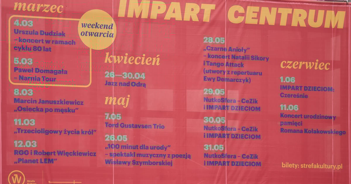 Impart w nowym miejscu od soboty 4 marca. Zobaczcie, gdzie chodzić na ...