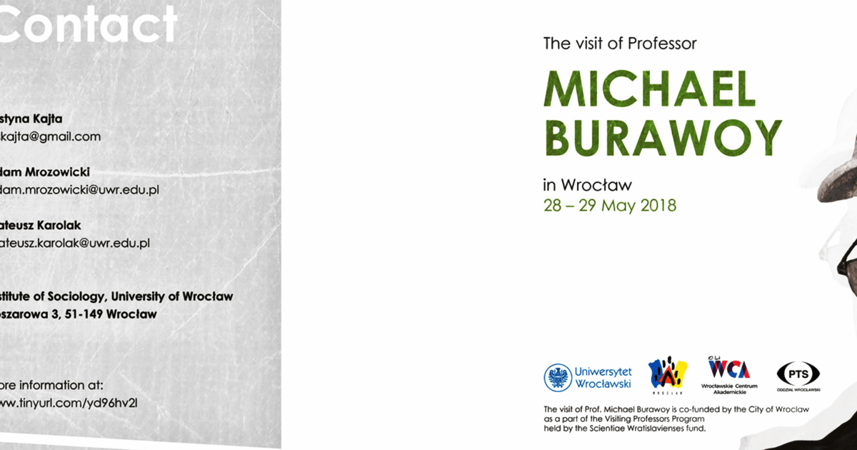 Visiting Professors: prof. Michael Burawoy