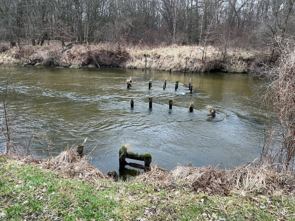 Budowa kładki nad ujściem Widawy