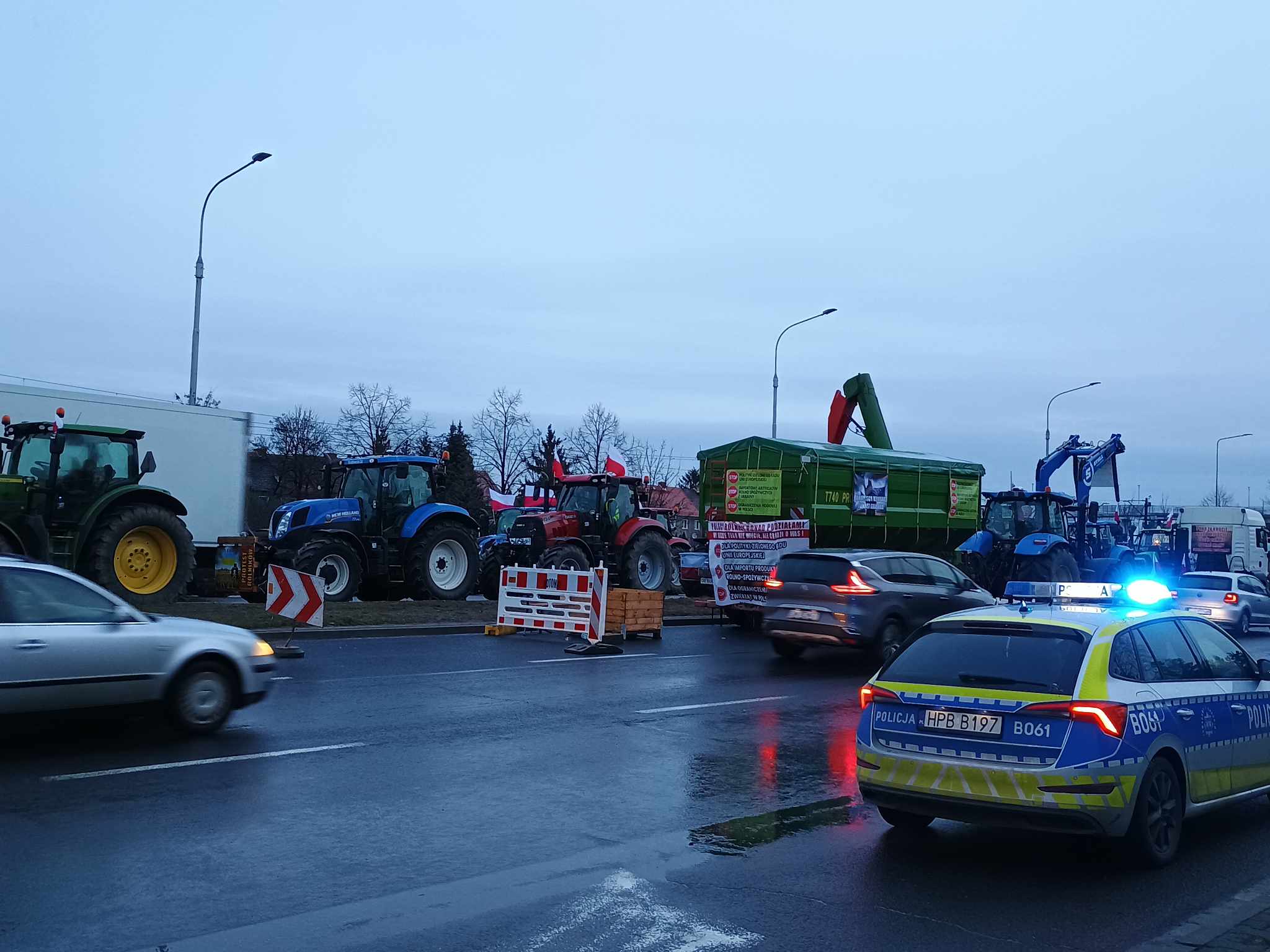 Strajk rolników we Wrocławiu i na Dolnym Śląsku 12 lutego - RELACJA LIVE